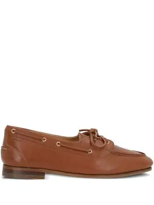 Bally Plume Boat Shoes - Brown