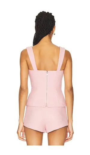 Majorelle Clemence Top With Rosette Accent