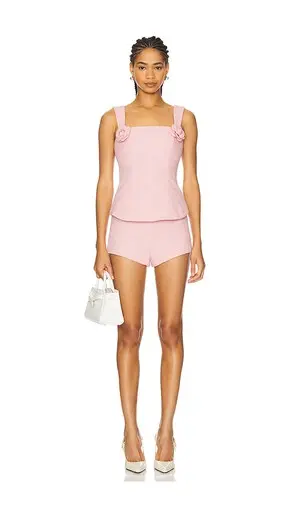 Majorelle Clemence Top With Rosette Accent