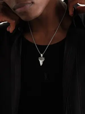 David Yurman Sterling Shark Tooth Amulet - Silver