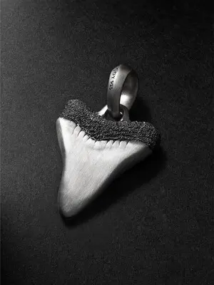 David Yurman Sterling Shark Tooth Amulet - Silver