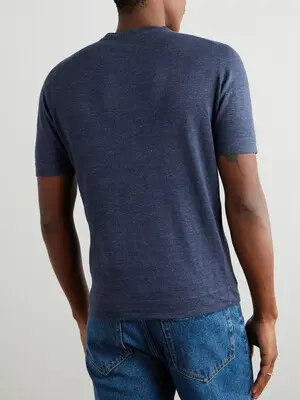 Brunello Cucinelli Linen And Cotton-blend T-shirt
