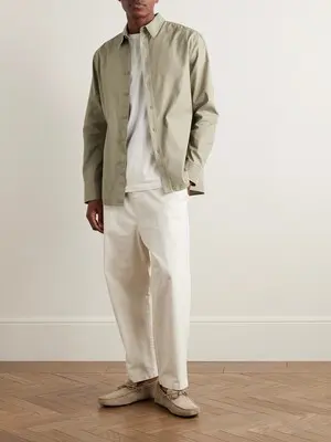 NILI LOTAN Chance Cotton-twill Shirt