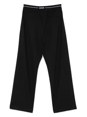 MSGM Logo-waistband Trousers