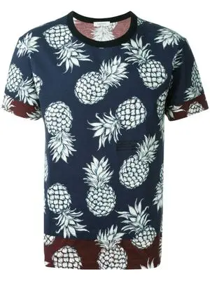 Valentino Garavani Pineapple-print T-shirt - Blue