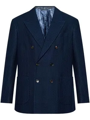 Etro Double-breasted Blazer - Blue