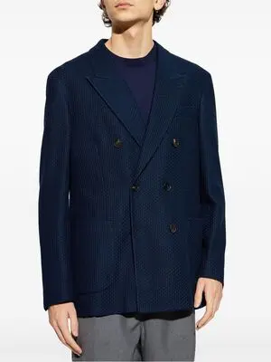 Etro Double-breasted Blazer - Blue