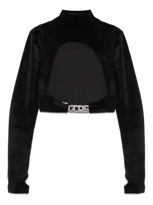Gcds Velvet T-shirt - Black