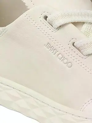 JIMMY CHOO Diamond Light Flex Leather Lace-up Sneakers - Neutrals