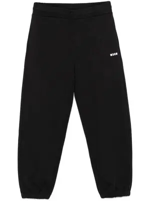 MSGM Logo-detail Track Pants - Black