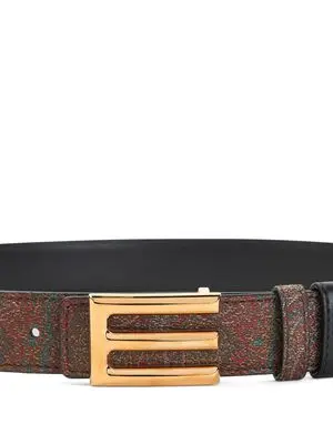 Etro Logo Buckle Belt