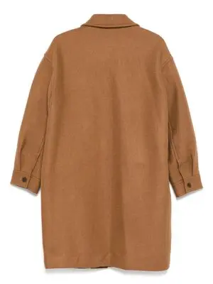 Maison Kitsuné Wool Coat - Neutrals