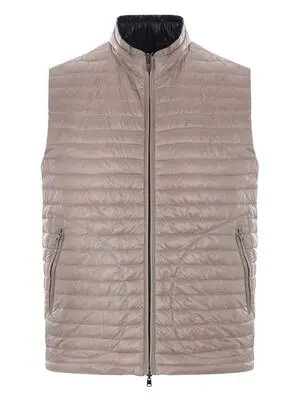 Herno Quilted Reversible Gilet - Blue