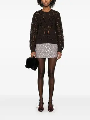 P.a.r.o.s.h Sequinned Mini Skirt