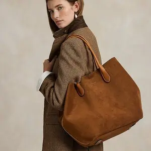 Ralph Lauren Suede-leather Bellport Tote