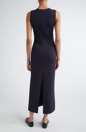 Max Mara Visiera Sleeveless Jersey Dress - Navy