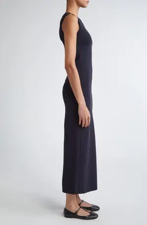 Max Mara Visiera Sleeveless Jersey Dress - Navy