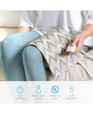 PURE ENRICHMENT Purerelief Express Designer Series 12" X 15" Heating Pad - Desert