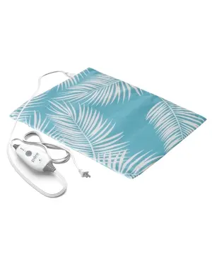 PURE ENRICHMENT Purerelief Express Designer Series 12" X 15" Heating Pad - Palm Aqua