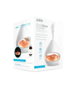 PURE ENRICHMENT Pureglow Crystal Salt Lamp & Diffuser
