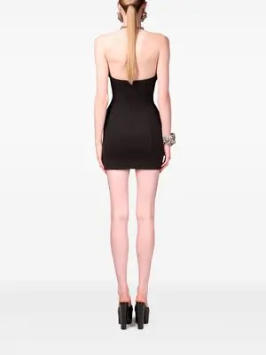 AREA Crysta-embellished Minidress