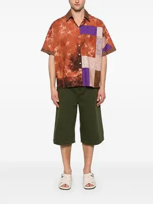 PIERRE-LOUIS MASCIA Patchwork-print Shirt