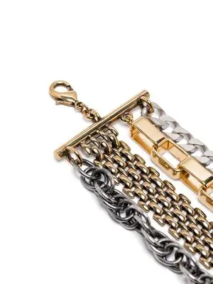MAISON MARGIELA Colourblock Multi-chain Bracelet