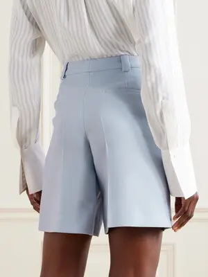 Chloé Wool-crepe Shorts