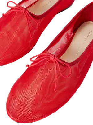 LOEFFLER RANDALL Landon Mesh Ballet Flats - Red