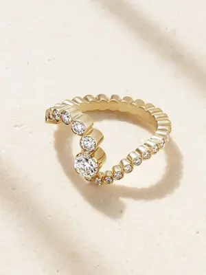Sophie Bille Brahe Ocean Ensemble 18-karat Recycled Diamond Ring - Gold