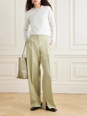 JIL SANDER Crepe Wide-leg Pants