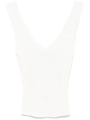 GOLDEN GOOSE Ribbed Tank Top