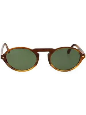 Giorgio Armani Round-frame Sunglasses - Brown