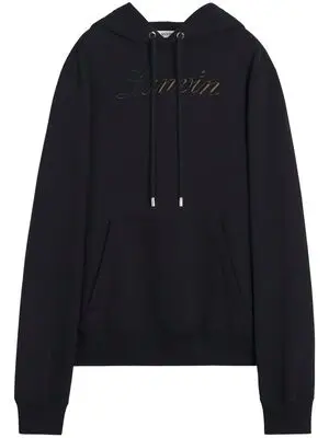 LANVIN Embroidered Logo Hoodie