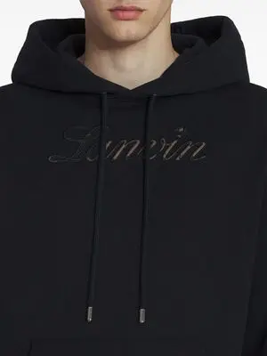 LANVIN Embroidered Logo Hoodie