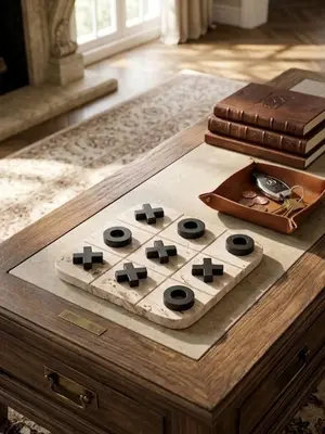 GAURI KOHLI Monty Marble Tic Tac Toe Set