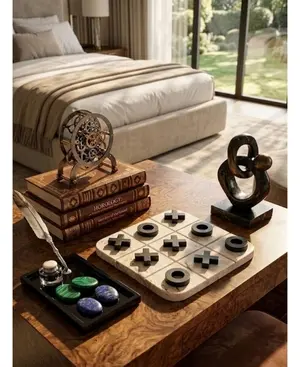 GAURI KOHLI Monty Marble Tic Tac Toe Set