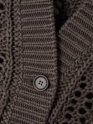 Brunello Cucinelli Open-knit Cotton Cardigan