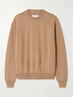 JIL SANDER Cashmere And Cotton-blend Crewneck Sweater