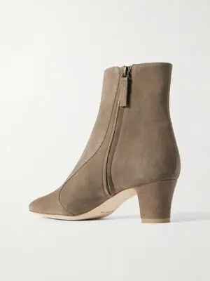 Manolo Blahnik Myconia 50 Suede Ankle Boots - Brown