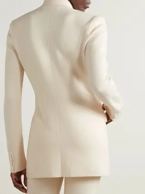Gabriela Hearst Bowen Knitted Wool Double-breasted Blazer