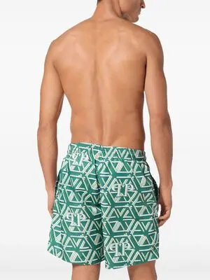 Philipp Plein Monogram-print Swim Shorts