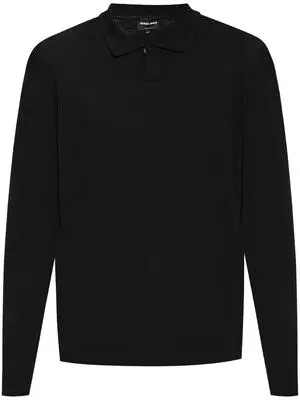 Giorgio Armani Fine-knit Polo Shirt
