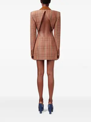 AREA Open-back Blazer Dress