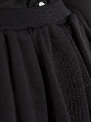 Marni Cotton Pleated Skirt - Black