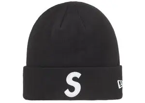 Supreme New Era S Logo Beanie Fw24 - Black