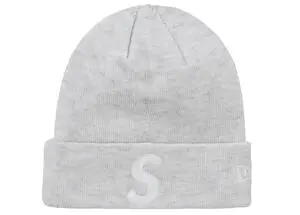 Supreme S Logo Beanie - Heather Grey