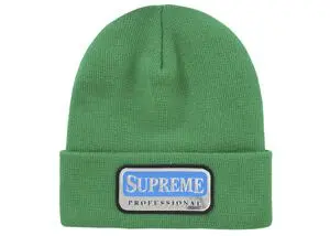 Supreme Ribbed Beanie - Green