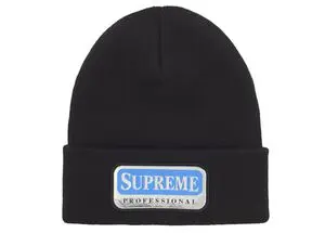 Supreme Professional Beanie - Black