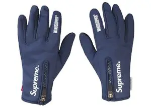 Supreme WINDSTOPPER Zip Gloves Navy Blue